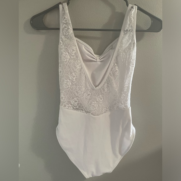 Ballet Rosa | Tops | Ballet Rosa White Leotard Lace Back Size Xs | Poshmark